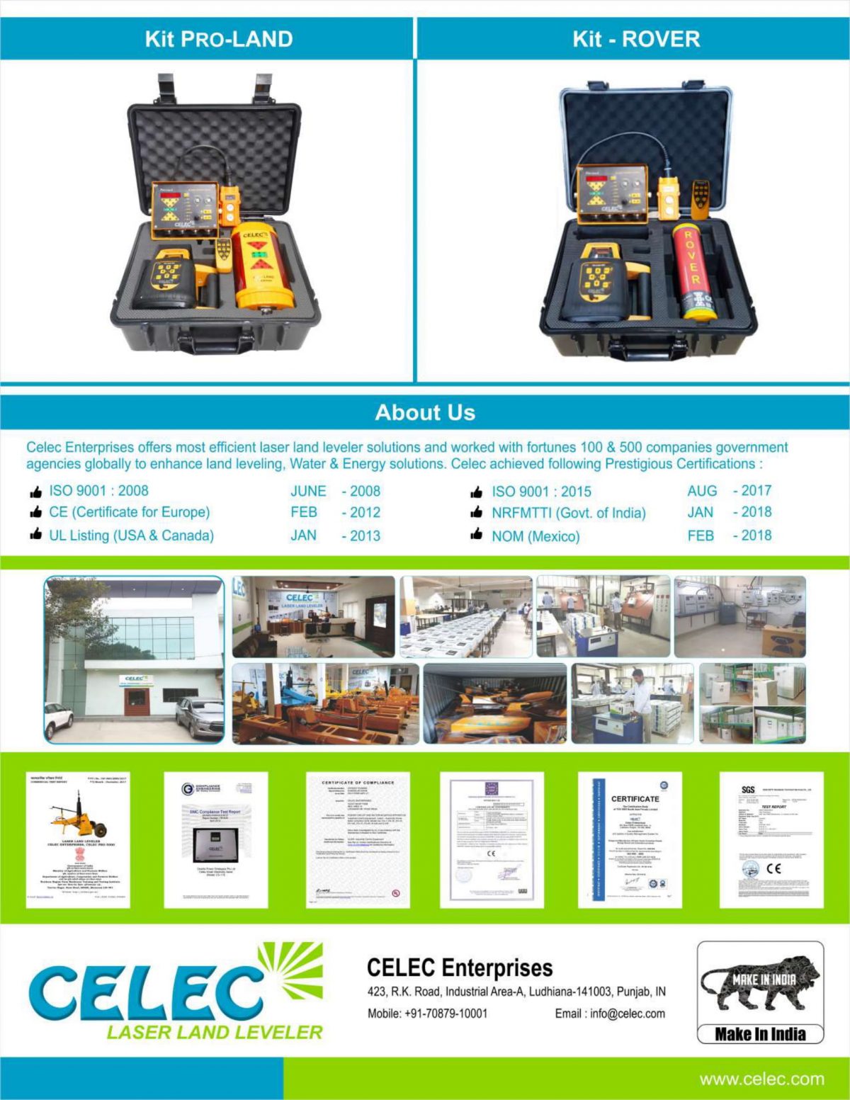 Laser Land Leveler Pro-5000 Govt. Subsidy Approved - CELEC